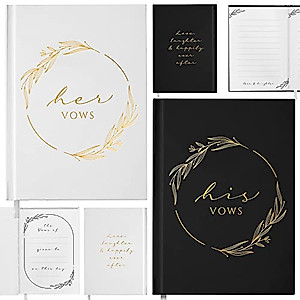 Gold Foil Vow Books, Vow Books for Wedding, Vow Books His and Hers, Vow Book, Small Vow Book, His Her Vow Book, Our Vows Book, Vow Book His Her, Wedding Vow Book, Wedding Vow Booklet