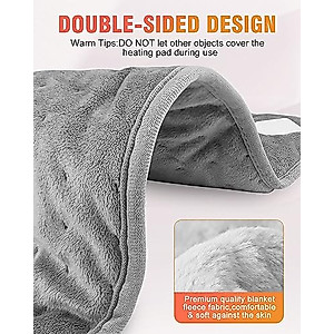 Electric Heating Pad (12 × 24"), Heating Pad for Back Pain Relief & Cramps, Auto Shut Off Heating Pad for Neck Shoulders Stomach Knees Legs with Heat Settings, Heat Pad Gift for Women Mom Girlfriend