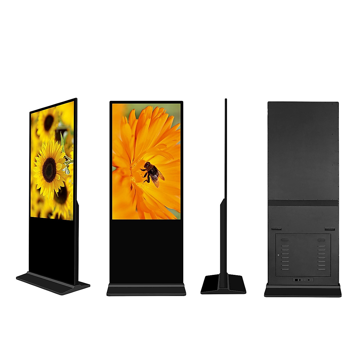 AAA Touch Screen Kiosk - Digital Self Service Kiosk System Hyper Lumin Display Screen Information Kiosk Advertising Digital Signage Interactive Kiosk w/LCD Built-in Media Player - 43"