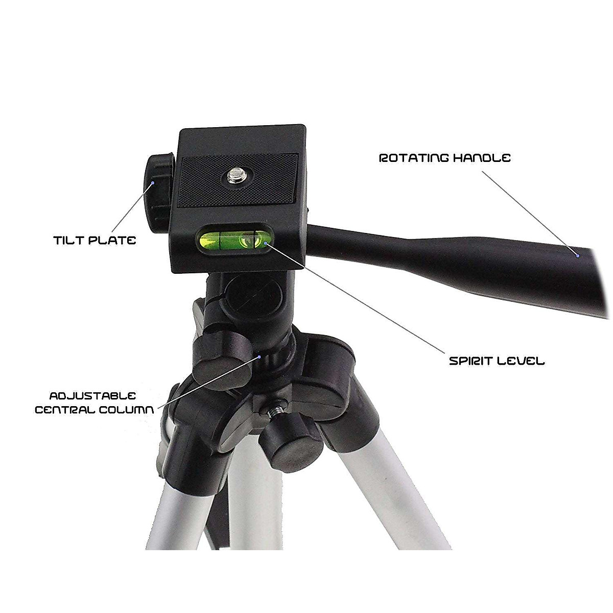 Navitech Lightweight Aluminium Tripod Compatible with The Canon EOS M5 Camera
