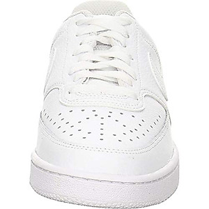 Nike Women's Court Vision Low Sneaker, White/White-White, 8 Regular US