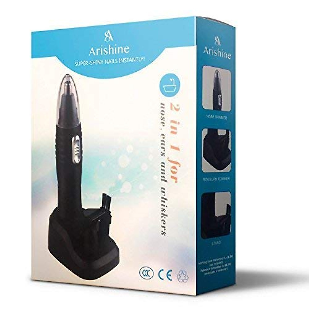 Nose Hair Trimmer - Waterproof Stainless Steel Nose Trimmer Beard and Eyebrow Clipper