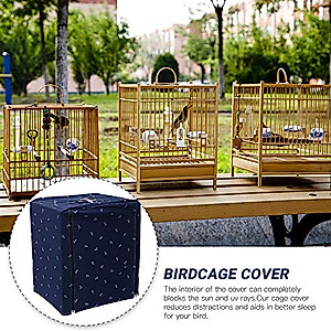 ULTECHNOVO Bird Cage Cover, Large Bird Cage Cover Thicken Parrot Cage Protector Night Bird Cage Cloth Cover Pet Outdoor Family
