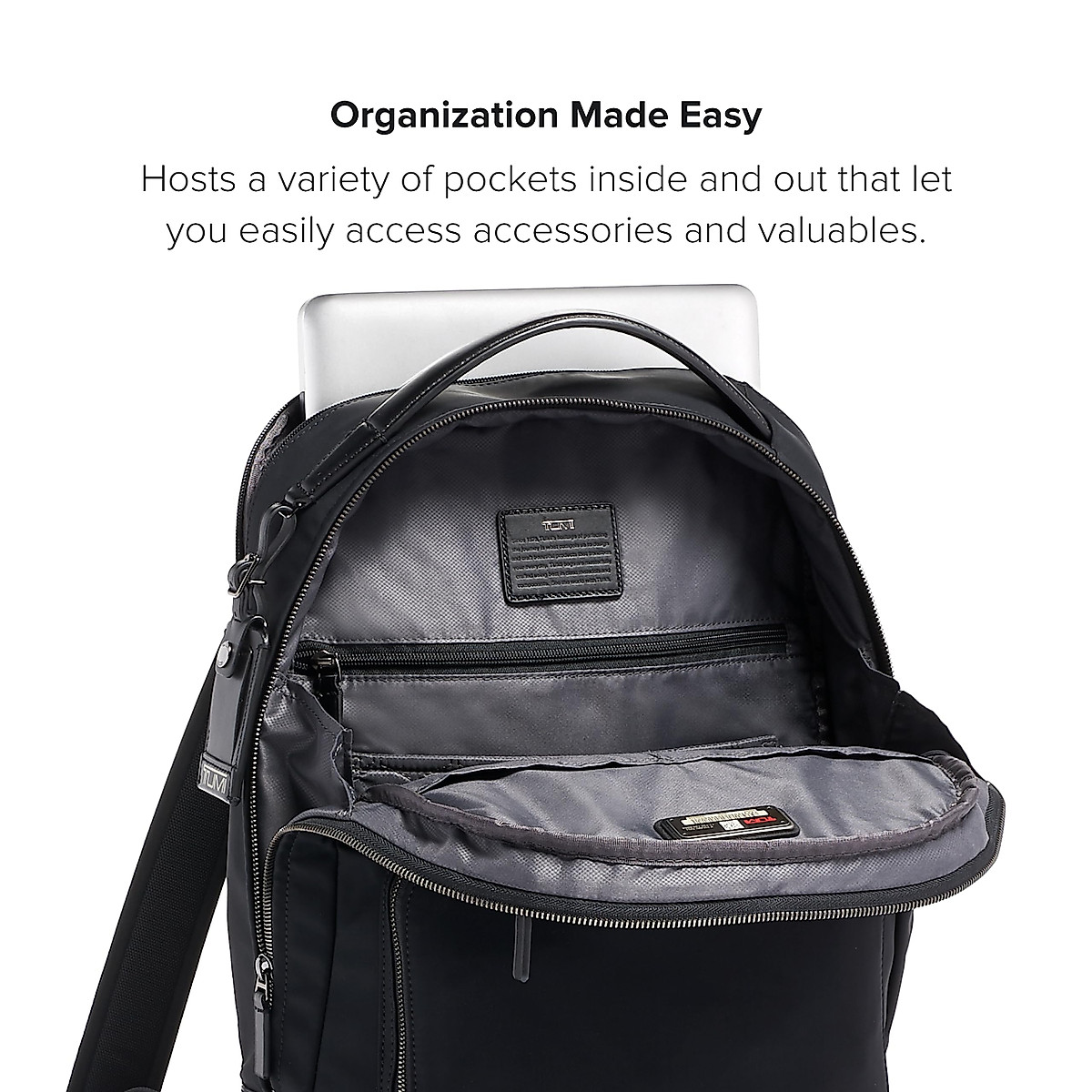 TUMI - Harrison Warren Laptop Backpack - 15 Inch Computer Bag for Men and Women - Black