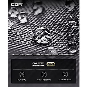 CQR Men's Tactical Pants, Water Resistant Ripstop Cargo Pants, Lightweight EDC Work Hiking Pants, Outdoor Apparel, Duratex Mag Pocket Charcoal, 36W x 30L