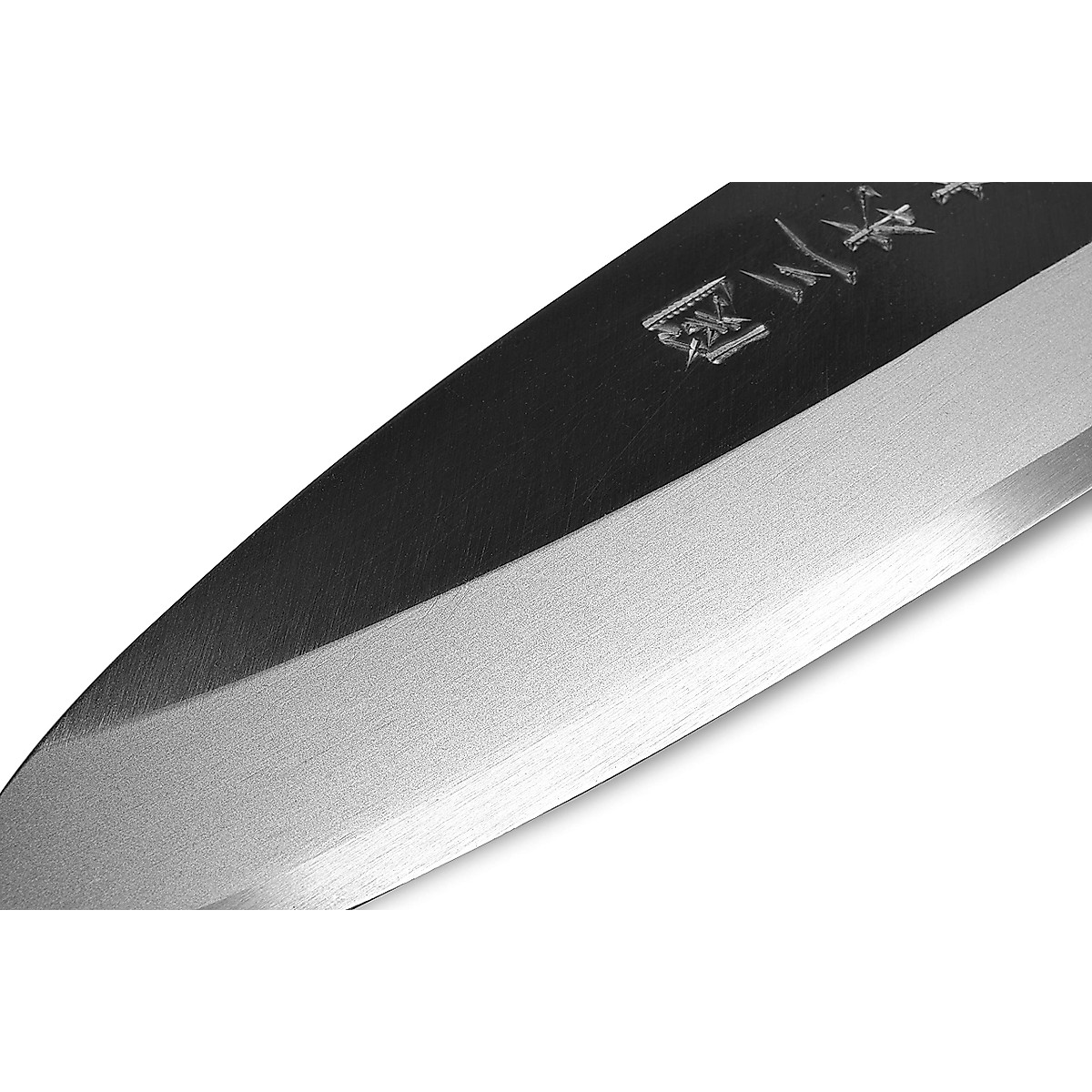 Seki Japan Japanese Seki SANBONSUGI Sushi Chef Knife, Stainless Steel Sashimi Deba Knife, Magnolia Wood Handle, 150 mm (5.9 in) for Left-Handed
