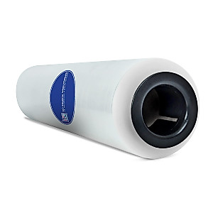 15" Stretch Film/Wrap with Handles 1200ft 500% Stretch Clear Cling Durable Adhering Packing Moving Packaging Heavy Duty Shrink Film (1 Pack w/Handles, Clear)