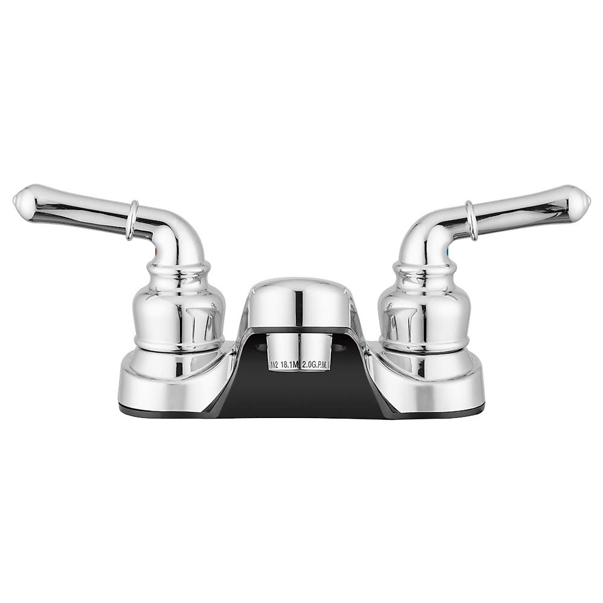 Pacific Bay Lynden Bathroom Sink Faucet - Metallic Plating Over Lightweight ABS Plastic (Chrome)