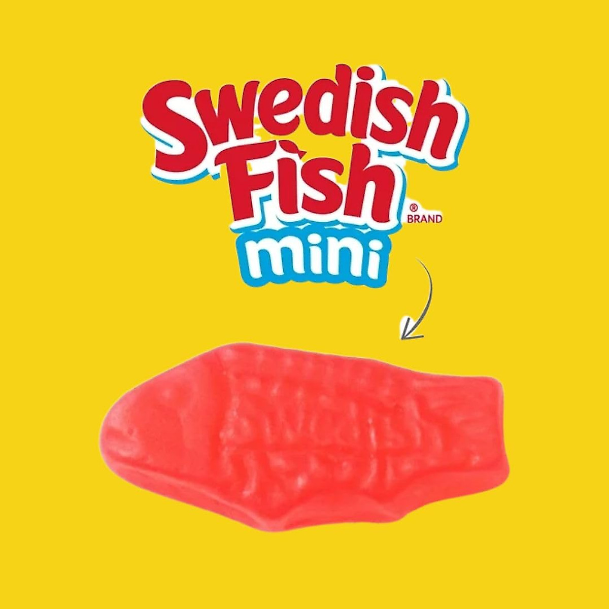Swedish Mini Fish Candy Soft & Chewy - 3 Pound Bulk Pack of Red Swedish Fish