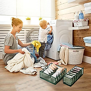 Thhvdrg Underwear Storage Box With Compartments Socks Bra Underpants Organizer Drawers Laundry Room Organization And Storage (A, One Size)