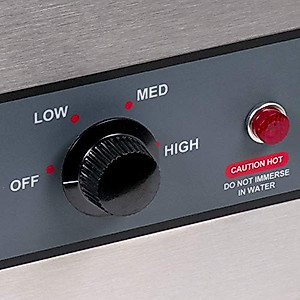 Nemco 6055A-43 4/3 Size Countertop Food Warmer with 31" Long Exterior - 120V, 1500W