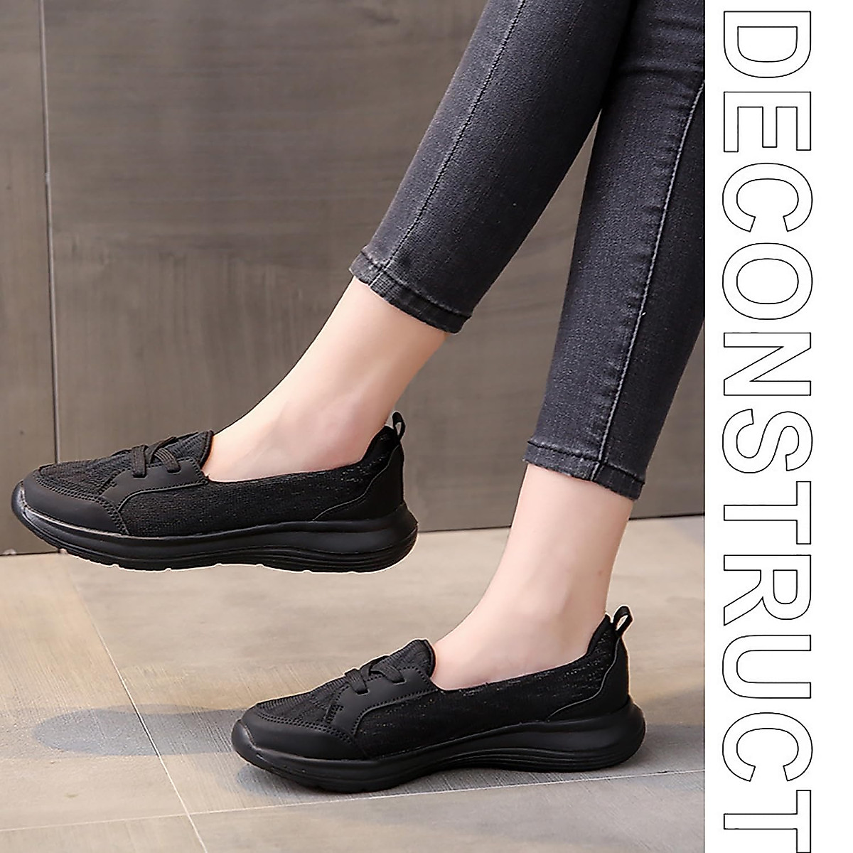 Kotsas Orthopedic Shoes for Women - Slip on Arch Support Kotsas Walkclouds Orthopedic Walking Shoes Comes with 5 Pairs of Cotton Breathable Socks (Khaki, adult, women, numeric_8, numeric, us_footwear_size_system, medium)