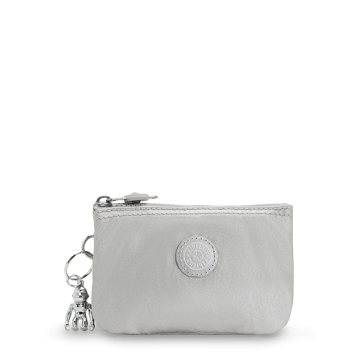 Kipling Womens Creativity Small Pouch, Versatile Cosmetics Kit, Lightweight Travel Organizer Wallet, Bright Metallic, 5.75 L X 3.75 H X 1.5 D US