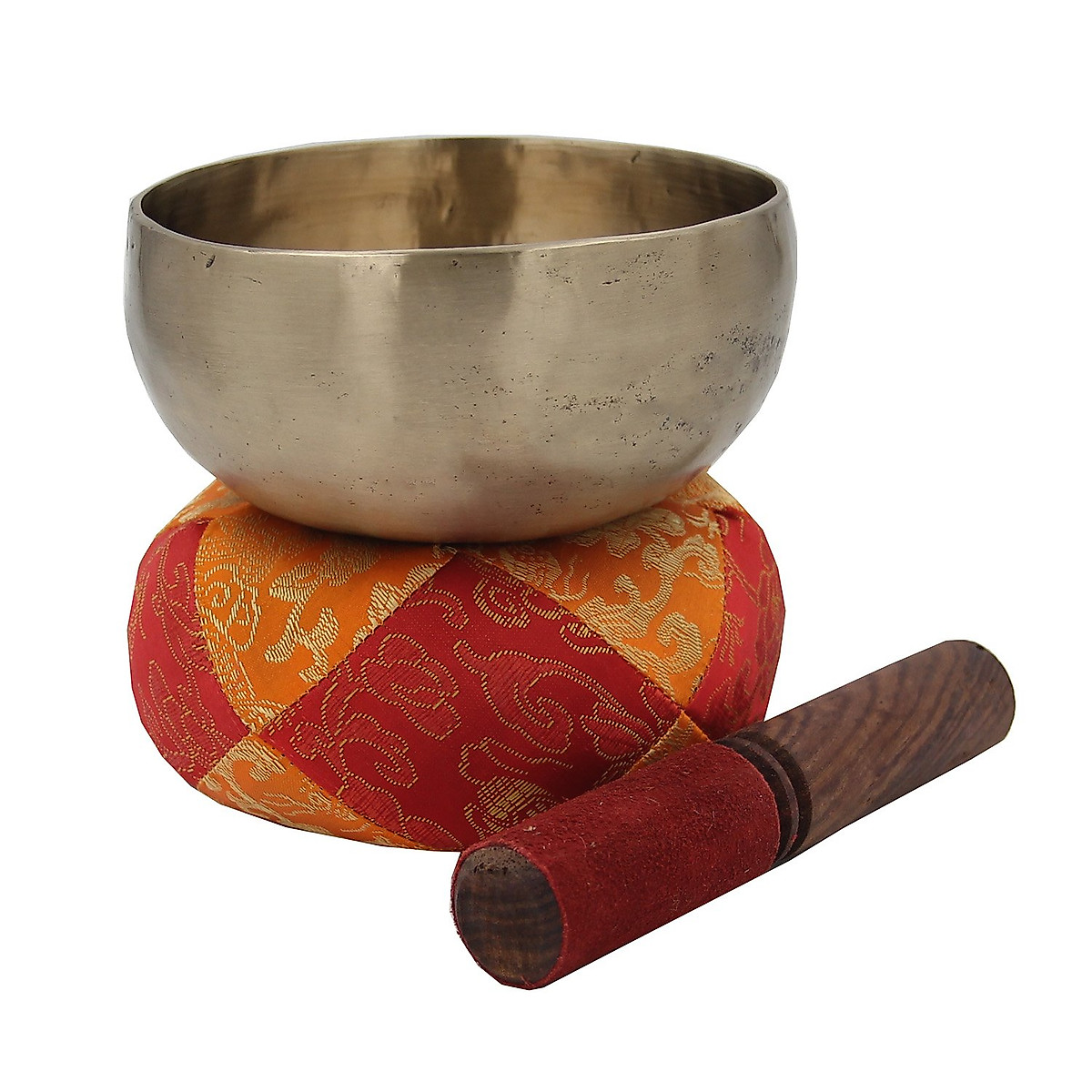 DharmaObjects Hand Hammered Zen 5 Inches Singing Bowl/Mallet/Cushion Set