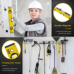 XUNHON 12.2 Inch Spirit Level,Protable Magnetic Torpedo Level with 2 magnets,2 units- Metric&Imperial,3 Different Bubbles-45°/90°/180°,Drop-proof Aluminum Alloy Measuring tools-MSL01