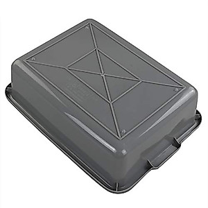 Eagrye 4-Pack Bus Tubs, Commercial Tote Box, Plastic Bus Box (13 L Capacity), Grey