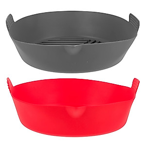 Holibanna 4 Pcs Silicone pad for air Fryer Silicone Trivet Rack Lifter air Fryer Baking Tray Steamer Trivet Silicone Steamer Lifter Silicone Baking Liner bakeware Suspenders