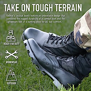 Rothco 8'' GI Type Jungle Boot, Olive Drab, WDE/10
