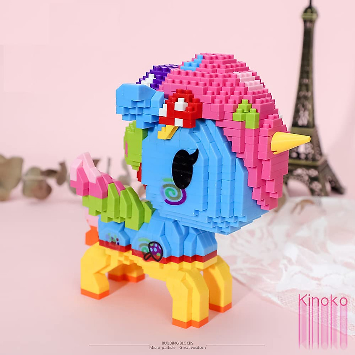 Uvini Micro Blocks Adult Building Blocks Unicorn Toy Set, Unicorn Model to Build, Best Gift for Girls, Adult Gift 897pcs