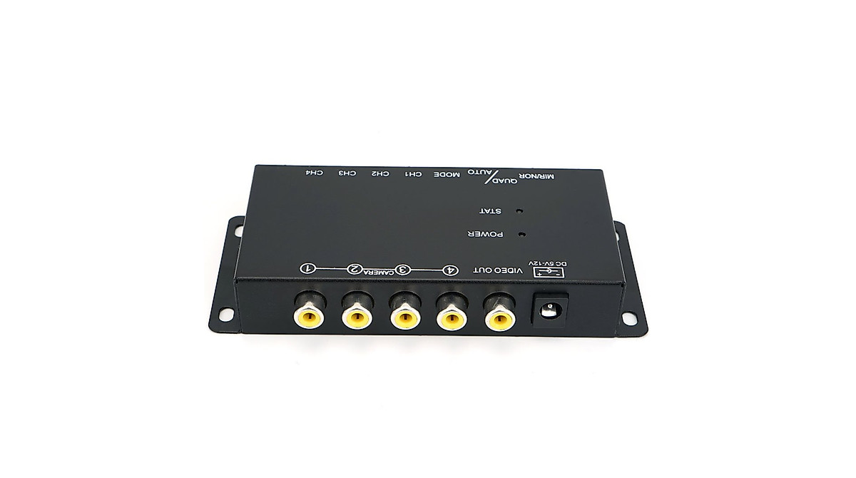 Toughsty 4Ch Mini Video Quad Splitter for CCTV Security