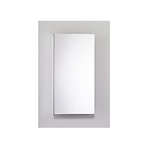 Robern PLM1630G Polished Edge, Classic Gray Interior ̶ Non-Handed PL Series 16" x 30" Flat Top Cabinet