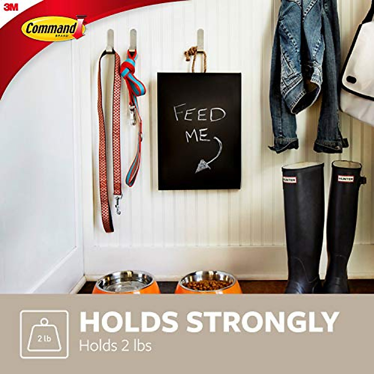 Command Modern Metal, Medium, 1 (MR12-SS-ES) Hook, 16 Count