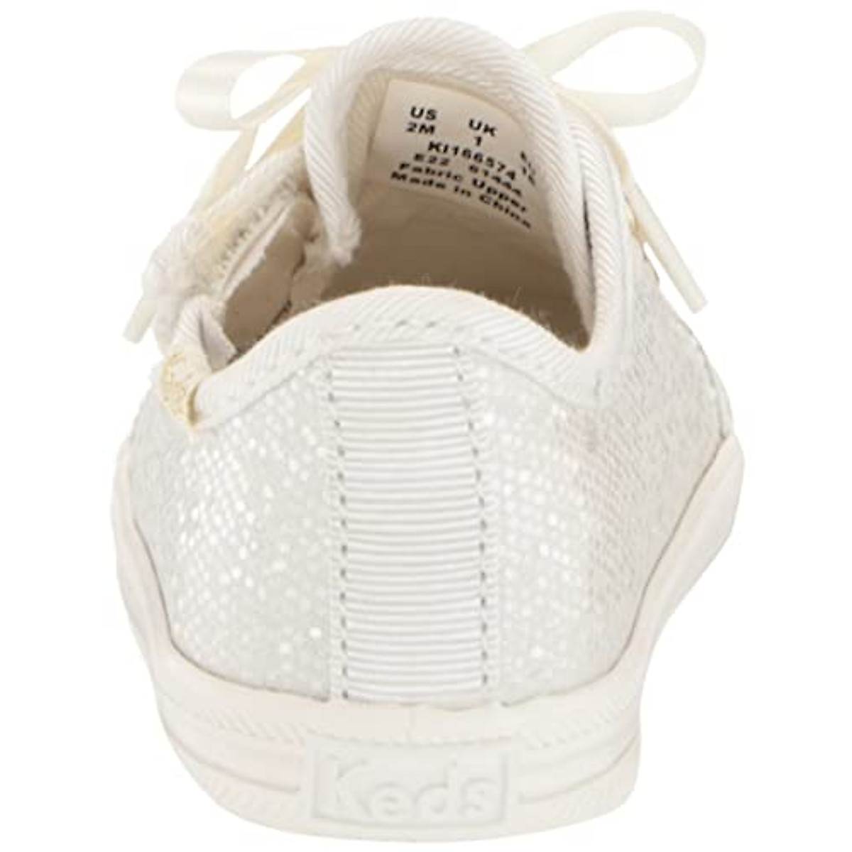 Keds Kids Baby Kickstart Crib Celebrations Sneaker, Ivory, 3 US Unisex Infant