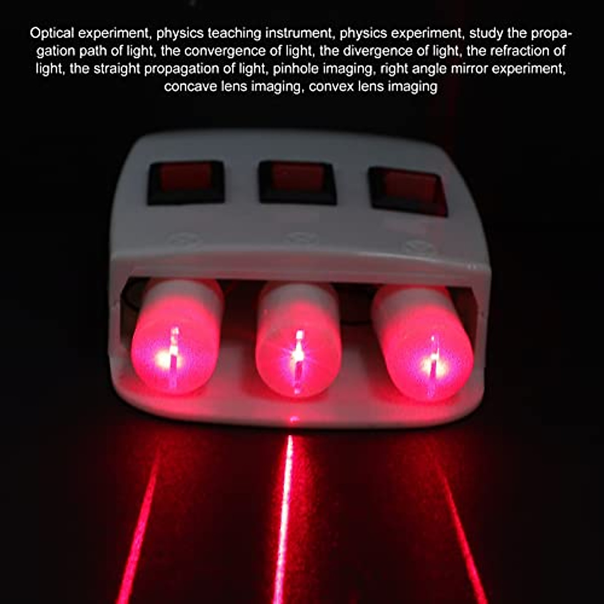 Mipcase Three Light Source Apparatus, Laboratory Physical Three- Way Semiconductor Optics Experiment Equipment for Reflection, Diffraction and Refraction