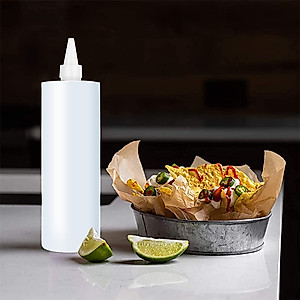 Squeeze Bottle Condiment Bottles Writer Bottle Pigment Squeezy Bottle Resealable Plastic Squeezing Squirt Bottles for Cooking Painting