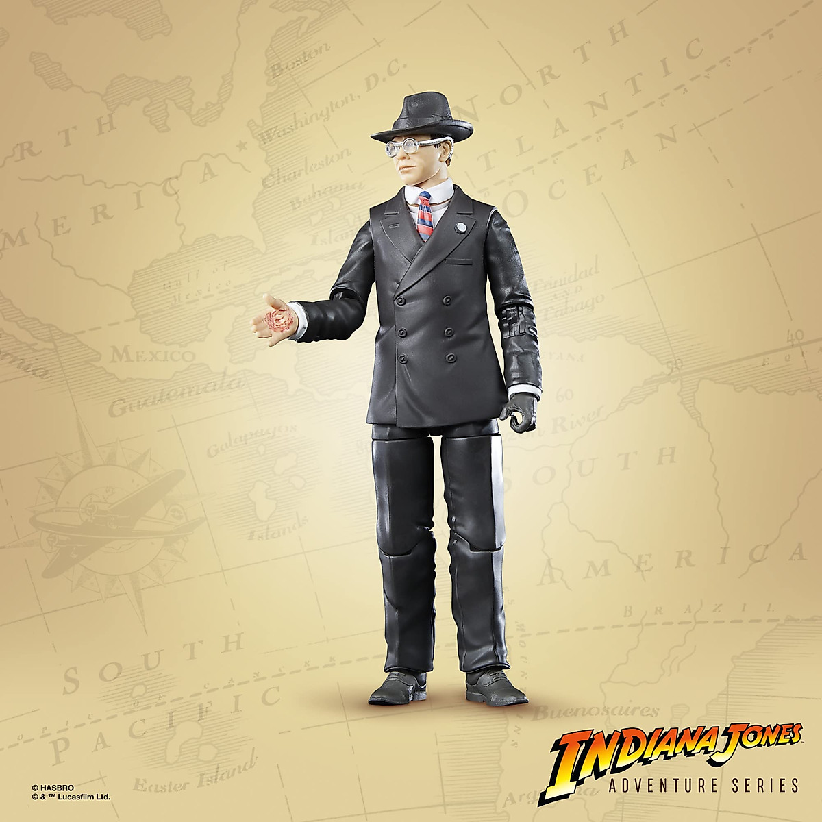 Indiana Jones Hasbro and The Raiders of The Lost Ark Adventure Series Major Arnold Toht Toy,6-inch Action Figures,Ages 4 and up (F6061)