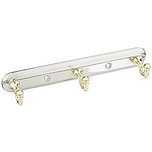Moen 7603CB Yorkshire Robe Hook, Chrome and Polished Brass