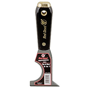 Red Devil 4251 6-in-1 Painter's Tool, 1-Pack, Black