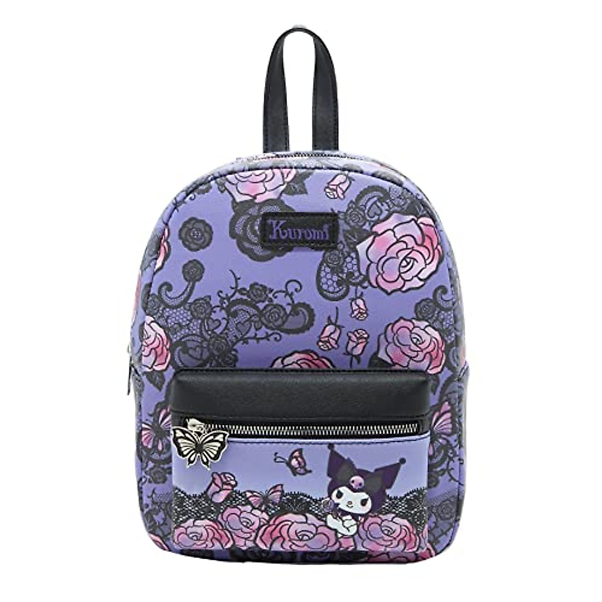 Hot Topic Kuromi Roses Lace Mini Backpack