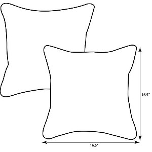 Pillow Perfect Outdoor/Indoor Anderson Zaffre Throw Pillows, 16.5" x 16.5", Blue 2 Count