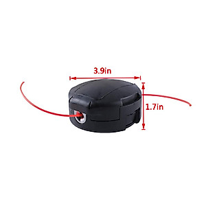 SRM 225 Trimmer Head for Echo Speed-Feed 400 Bump Trimmer Head Wear Cap Spool Cover and Trimmer Head Spring Replace SRM210 SRM210SB SRM211 SRM211SB SRM225SB SRM260SB String Trimmer (Updated)