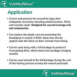 After Surgery Wear Hip and Thigh Wound Protective Sleeve for Dogs. Dog Recovery Sleeve. Recommended by Vets Worldwide (X-Large, Gray)