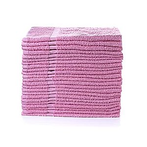 Simpli-Magic Cotton Set, Hand Towels, 16” x 27”, Pinky, Pack of 12
