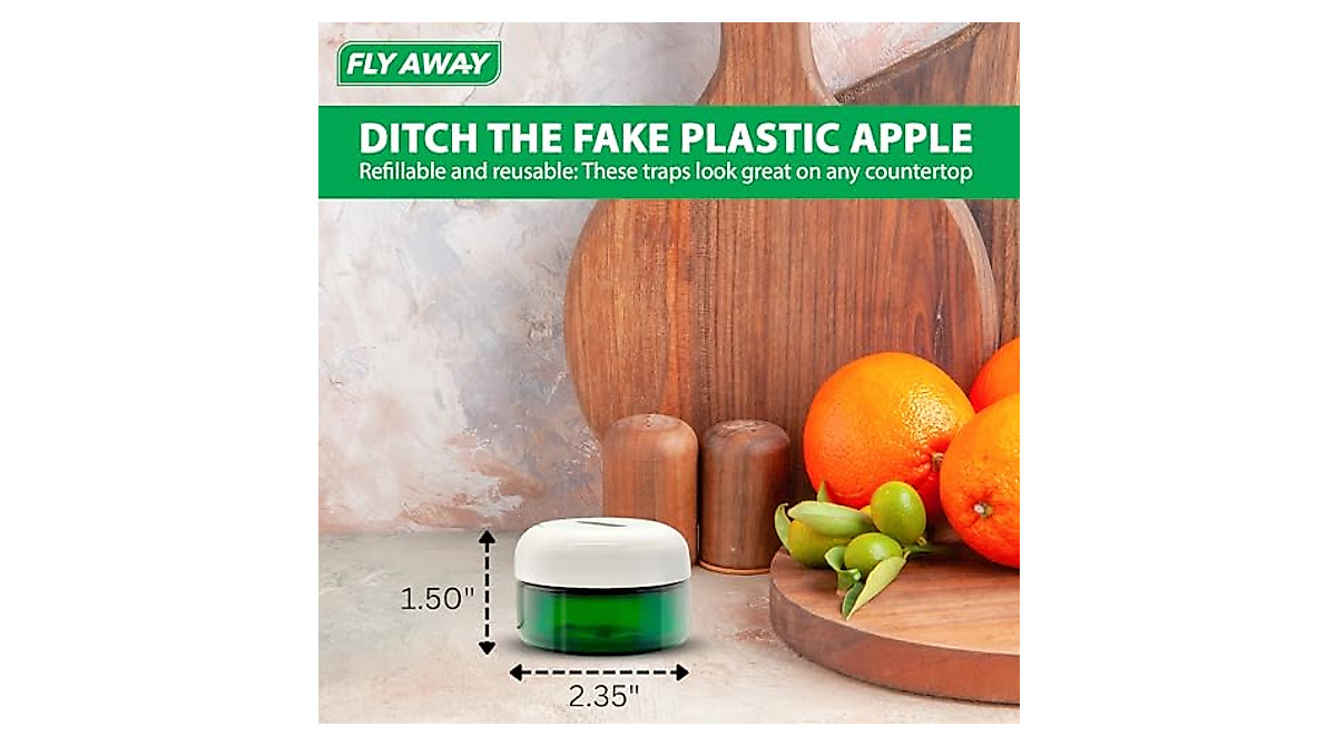 Fly Away Fruit Fly Trap Kit: Fast, Stylish, 90+ Day Control