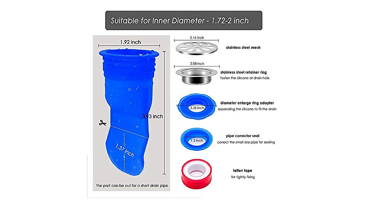 Waterless Trap Seal for Shower Floor Drain - Prevent Backflow