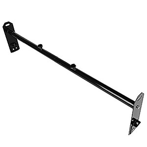 ECCPP Adjustable Van Ladder Rack Hightop 2 Bars Roof Rack fit for Chevy Express 2500 for Dodge for Ford E-250/350 for GMC Savana with Rain Gutters Heavy-Duty Steel Pickup Truck Ladder Rack