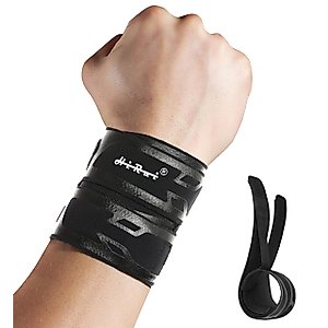HiRui Wrist Brace Wrist Wrap for TFCC Tears, Ultra-thin Compression Wrist Strap Wrist Support for Workout Basketball Tennis Weightlifting Tendonitis Carpal Tunnel Syndrome-Adjustable (Black, 1 Pack)