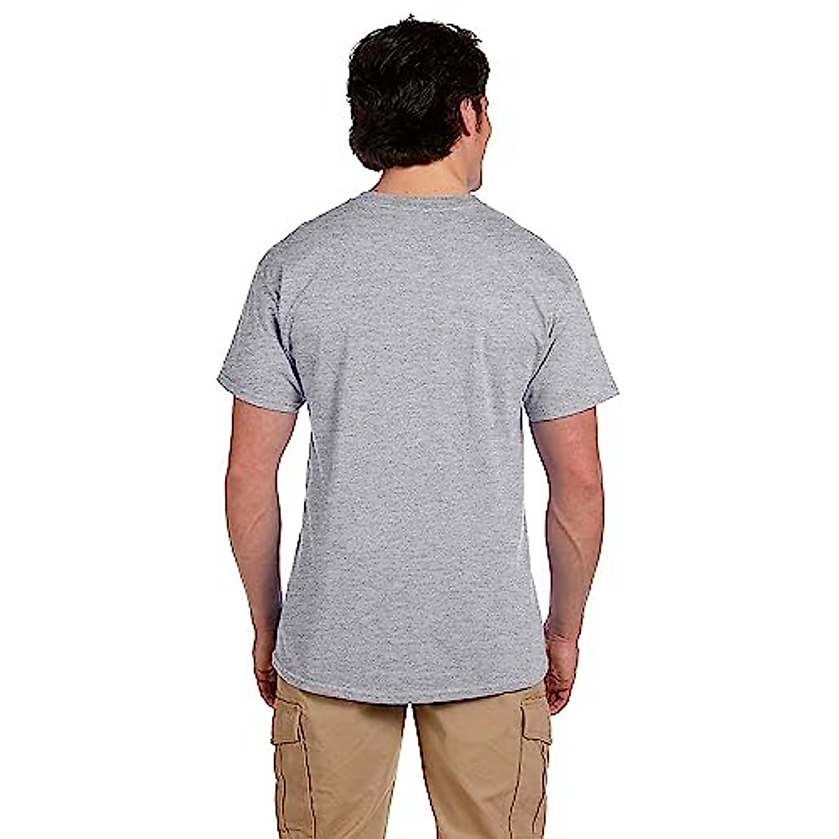 Fruit of the Loom Men's Crew T-Shirt (Pack of 4), Large, Assorted Primary