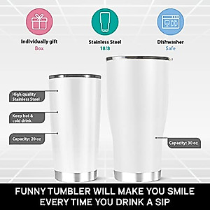 Tumbler Stainless Steel Insulated 20 oz h2o Coffee just Hot add Wine water Tea Cold Iced Funny Travel Cups Mugs for Men Women
