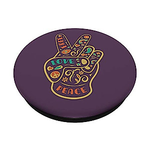 Peace Sign Two Fingers PopSockets Swappable PopGrip