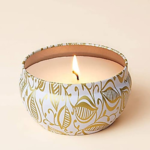 LA JOLIE MUSE Vanilla & Coconut Scented Candles, Candles Gifts for Women, Soy Wax Candles for Home, 45 Hours Long Burning, 6.5 oz in Tin