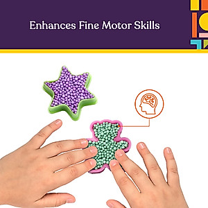 Special Supplies Fun Foam Modeling Foam Beads Play Kit, Children’s Educational Clay for Arts Crafts Kindergarten, Preschool Kids Toys Develop Creativity, Motor Skills (10-Pack)