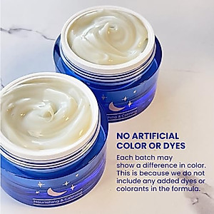 FACETORY Moon Velvet Sleeping Mask Moisturizer with Shea Butter and Azulene - Improve Dry, Irritated, and Dehydrated Skin - Nourishing, Calming, Moisturizing, 50 ml/ 1.69 fl oz
