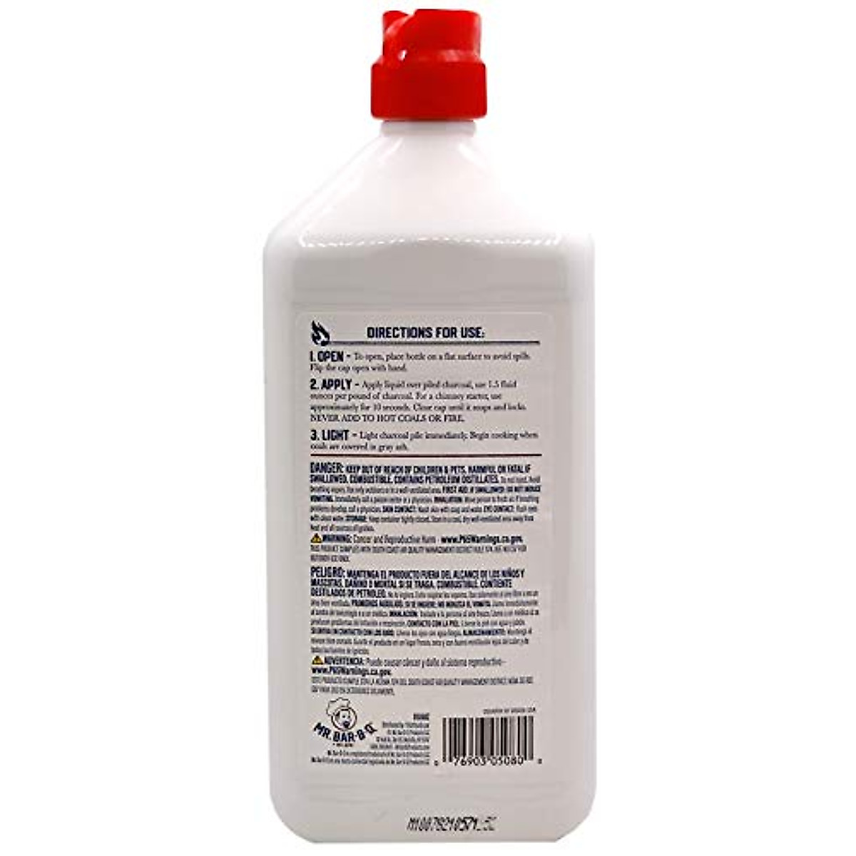 12x 1 Quart Bottle Lighter Fluid, Fast Lighting Lighter Fluid, Clean Burning, Charcoal Lighter Fluid, Perfect for Starting Outdoor Charcoal & Wood Fires, BBQ Grill, Grilling Essentials by Mr. Bar-B-Q