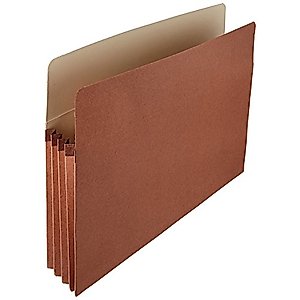 Amazon Basics Expanding File Pocket Folder Organizer, Letter Size, 3.5-Inch Expansion - 25-Pack, 9.5 x 11.75 Inches