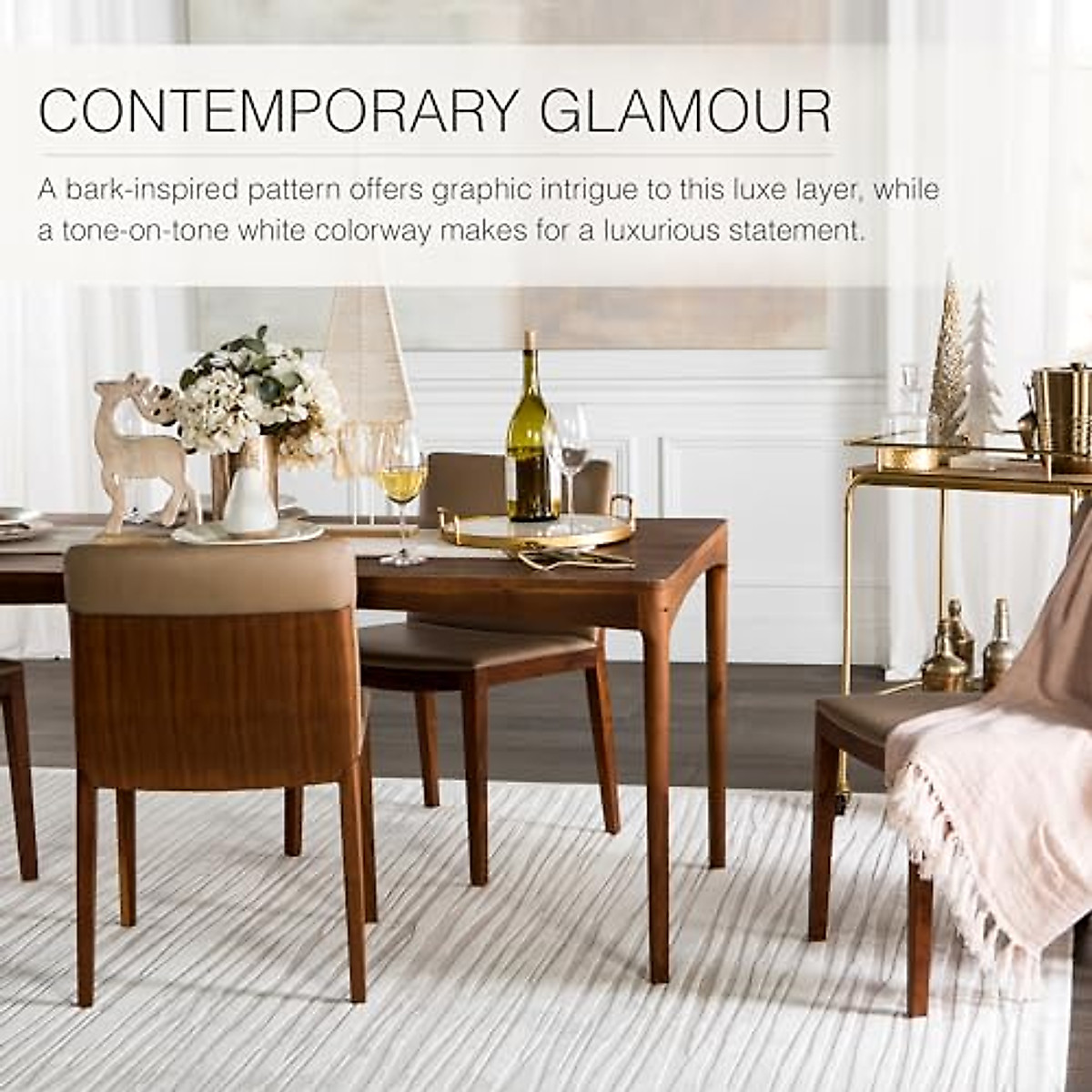 Jaipur Living Soft 8x8 Square Area Rug, Abstract, White/Ivory